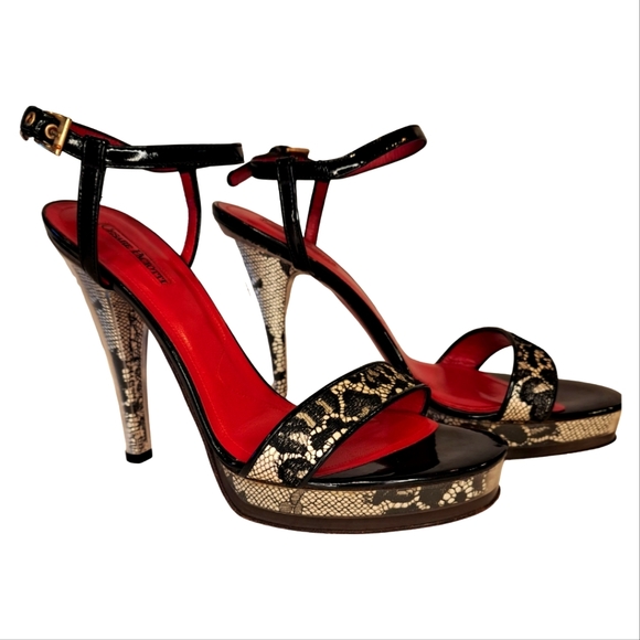 Cesare Paciotti | Shoes | Cesare Paciotti Acrylic Lace Paltform Heels ...